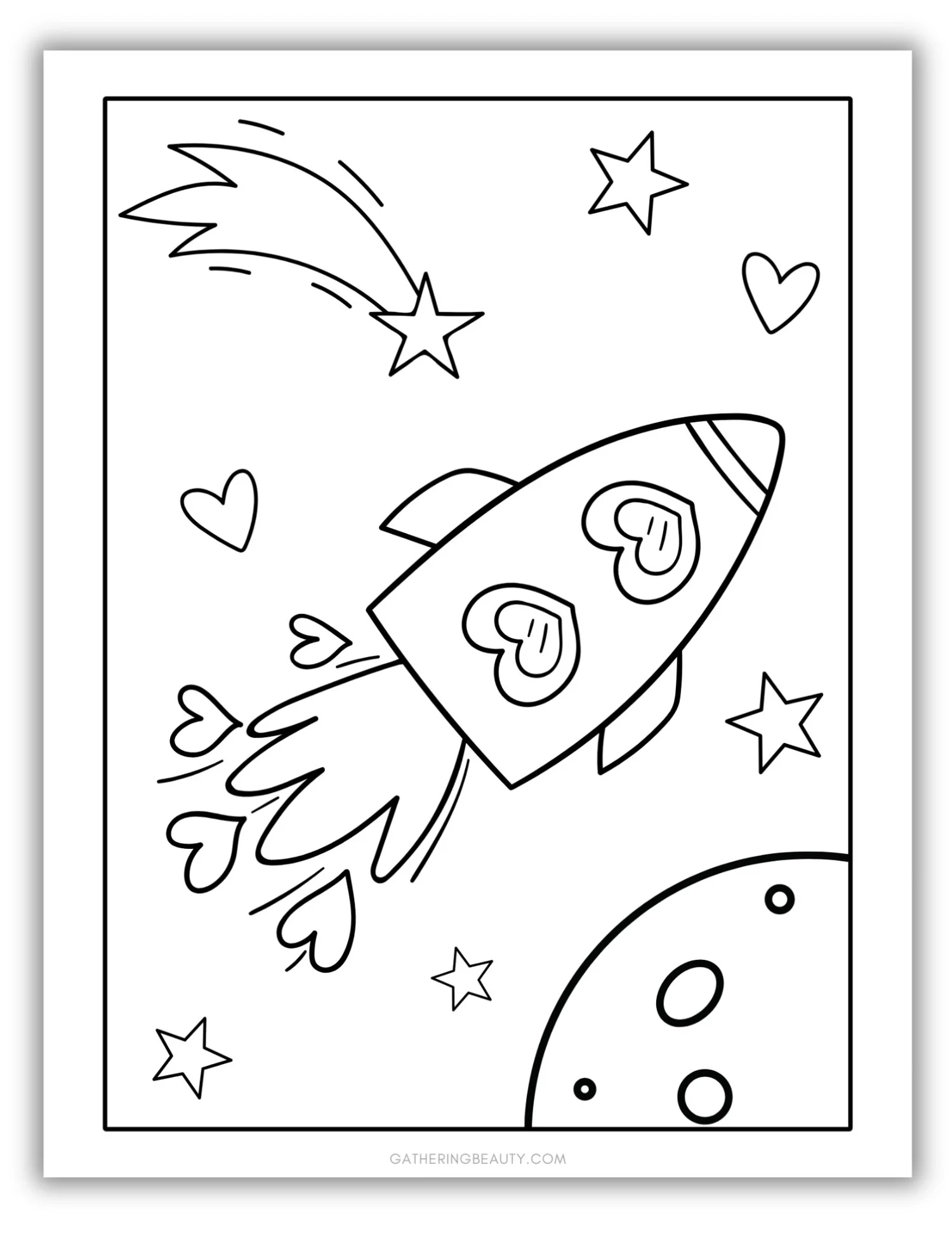 Free Printable Valentine's Day Colouring Pages — Gathering Beauty