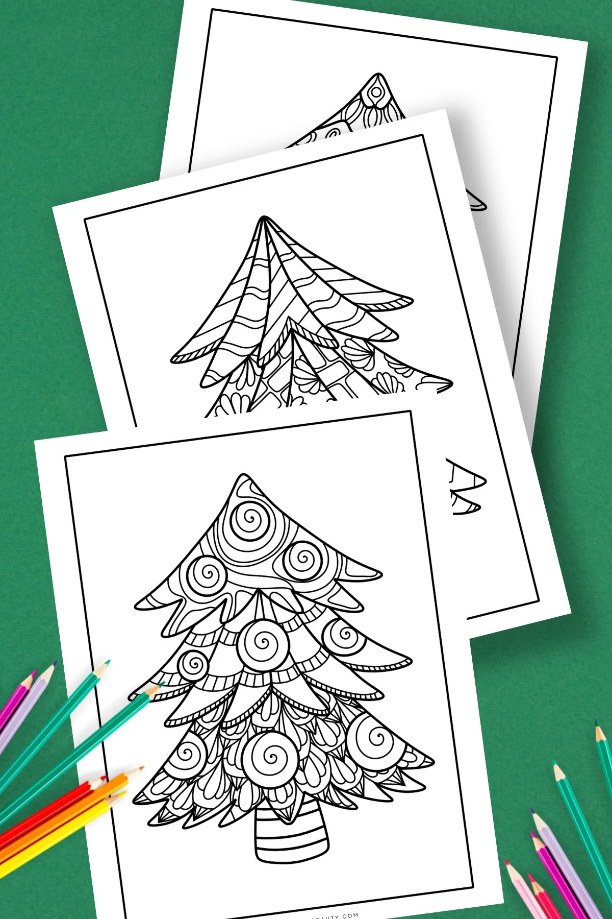 Free Printable Christmas Tree Pages — Gathering Beauty