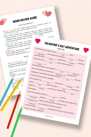Free Printable Valentine's Day Mad Libs — Gathering Beauty
