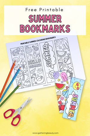 Free Printable Summer Bookmarks — Gathering Beauty