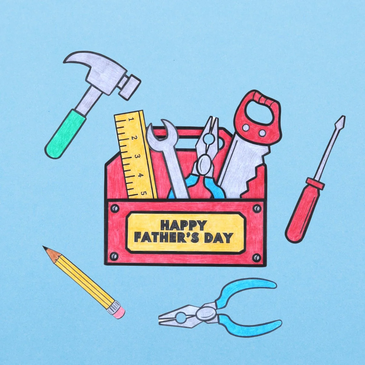 DIY Father's Day Toolbox Craft — Gathering Beauty