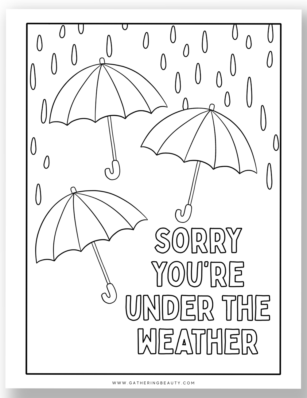 Free Printable Get Well Soon Colouring Pages — Gathering Beauty