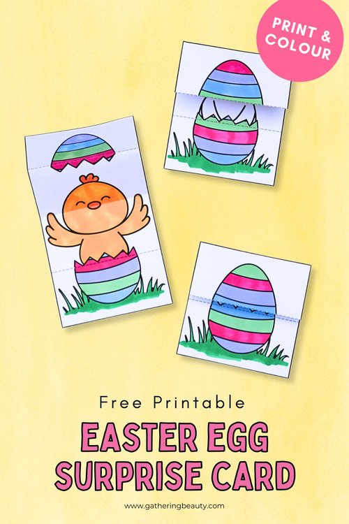Free Printable Surprise Easter Egg Cards — Gathering Beauty