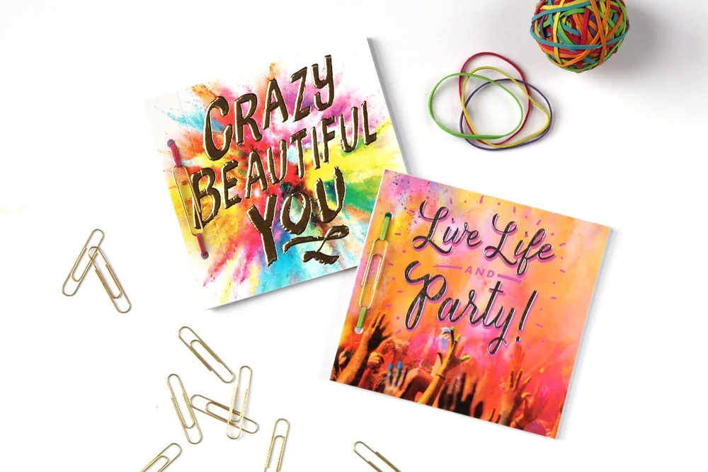 DIY Notebook With Paperclip & Rubber Band Binding — Gathering Beauty