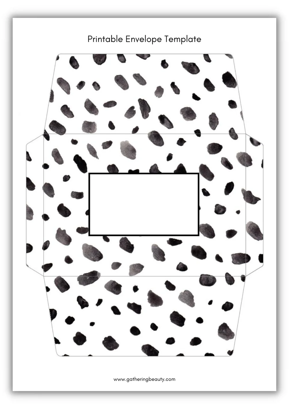 Free Printable Envelope Template — Gathering Beauty