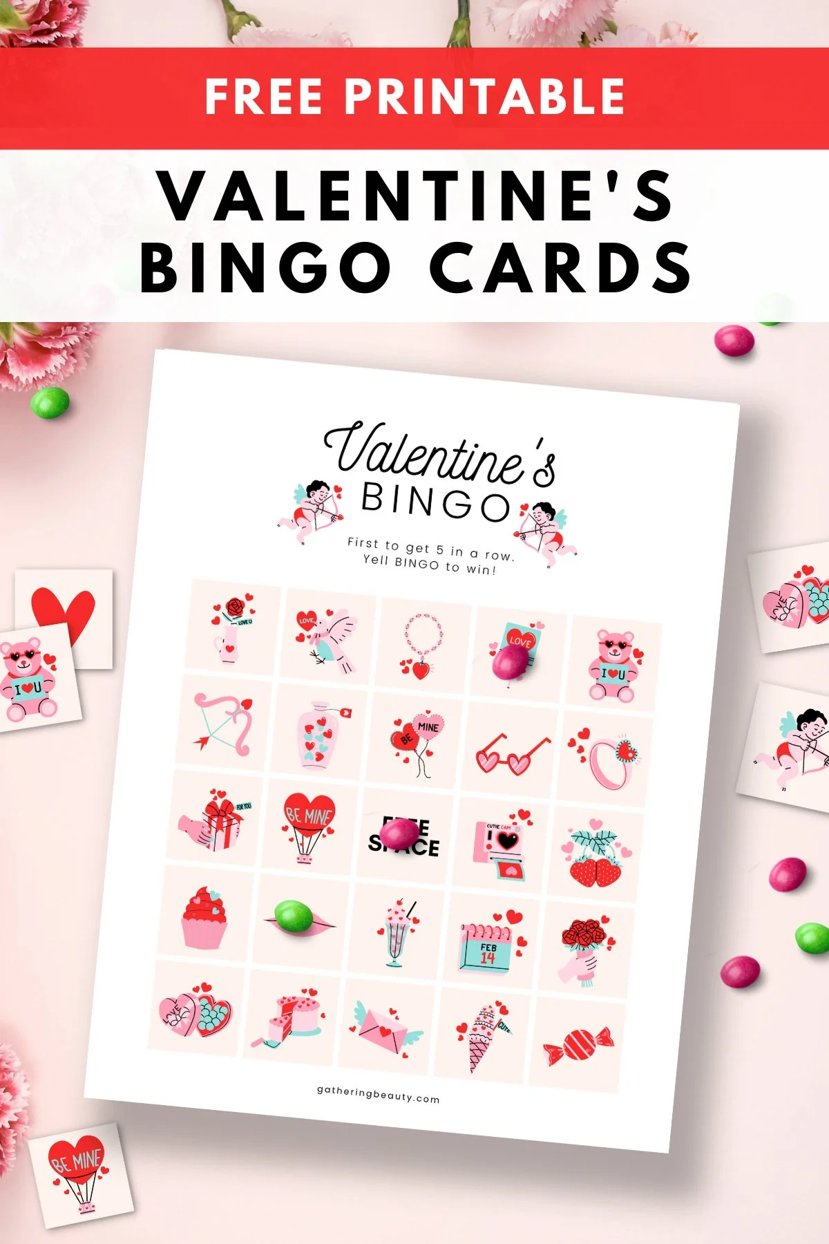 Valentines Bingo Cards - Free Printable — Gathering Beauty