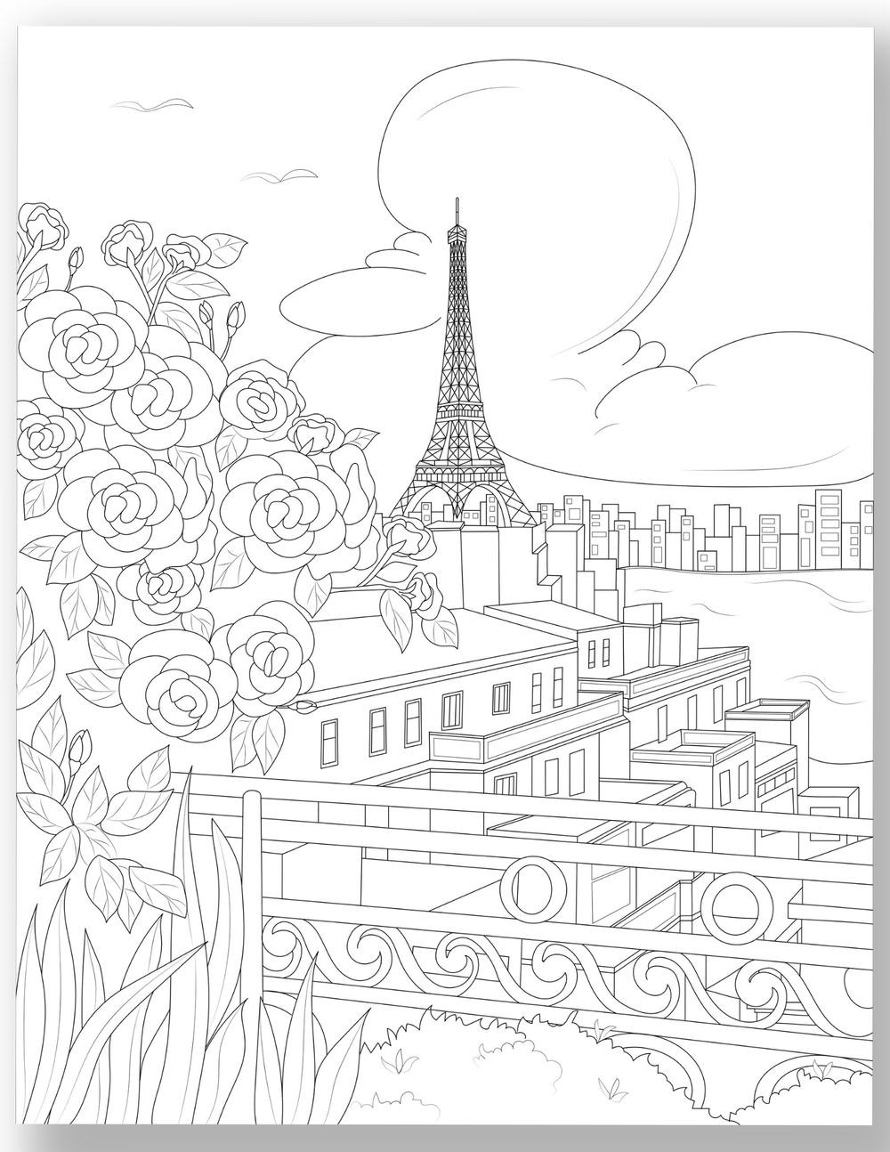 Free Printable Paris Colouring Pages — Gathering Beauty