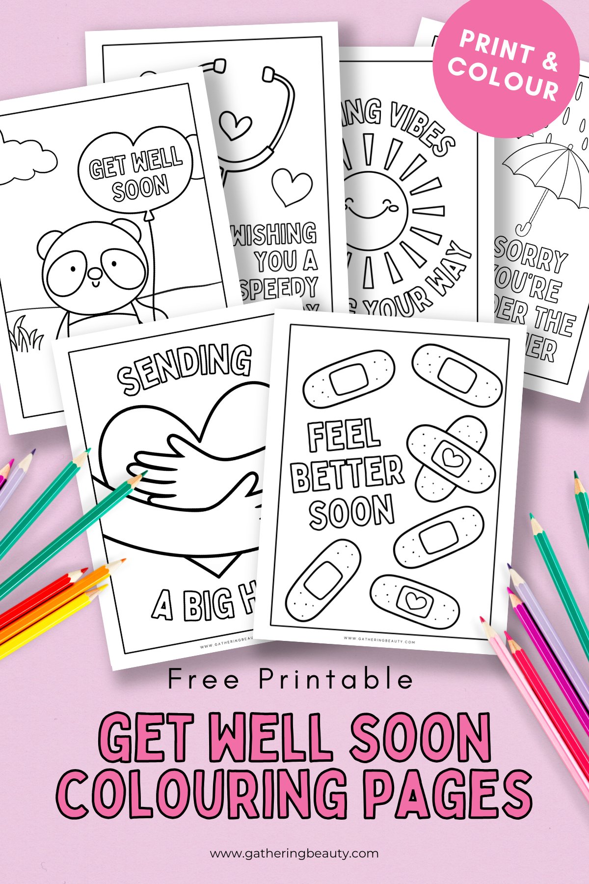 Free Printable Get Well Soon Colouring Pages — Gathering Beauty