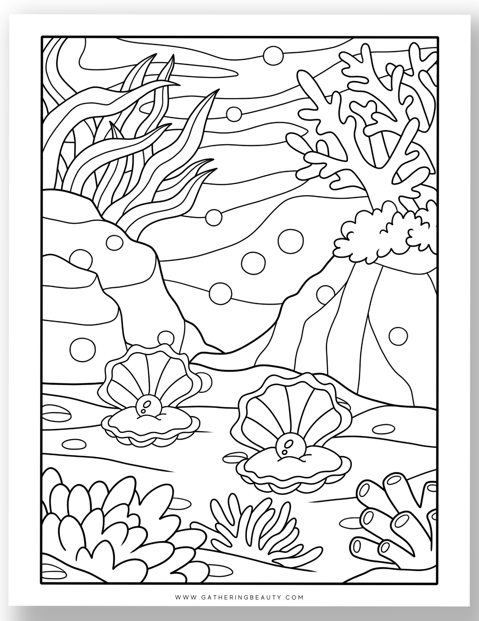 Free Printable Ocean Colouring Pages — Gathering Beauty