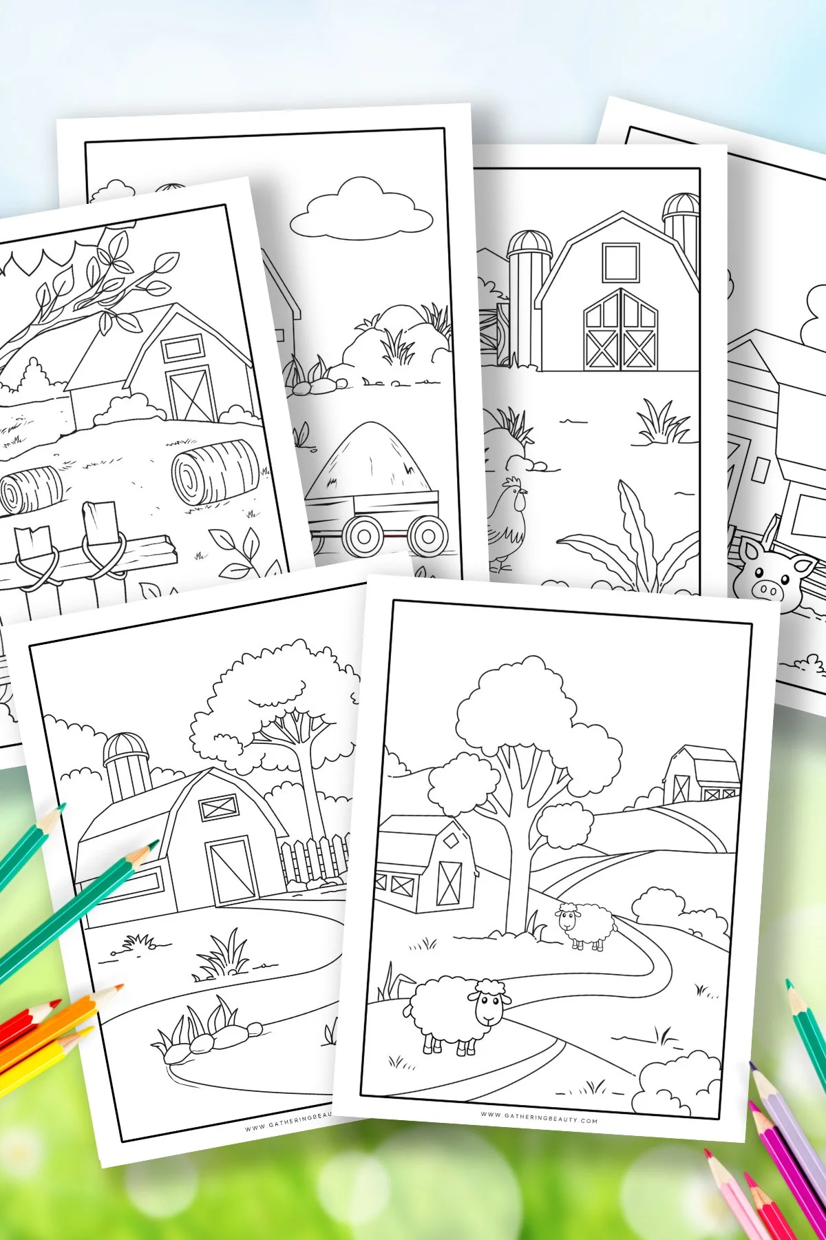 Free Printable Farm Colouring Pages — Gathering Beauty