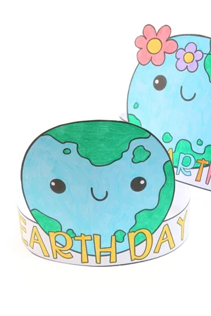 Free Printable Earth Day Hats — Gathering Beauty