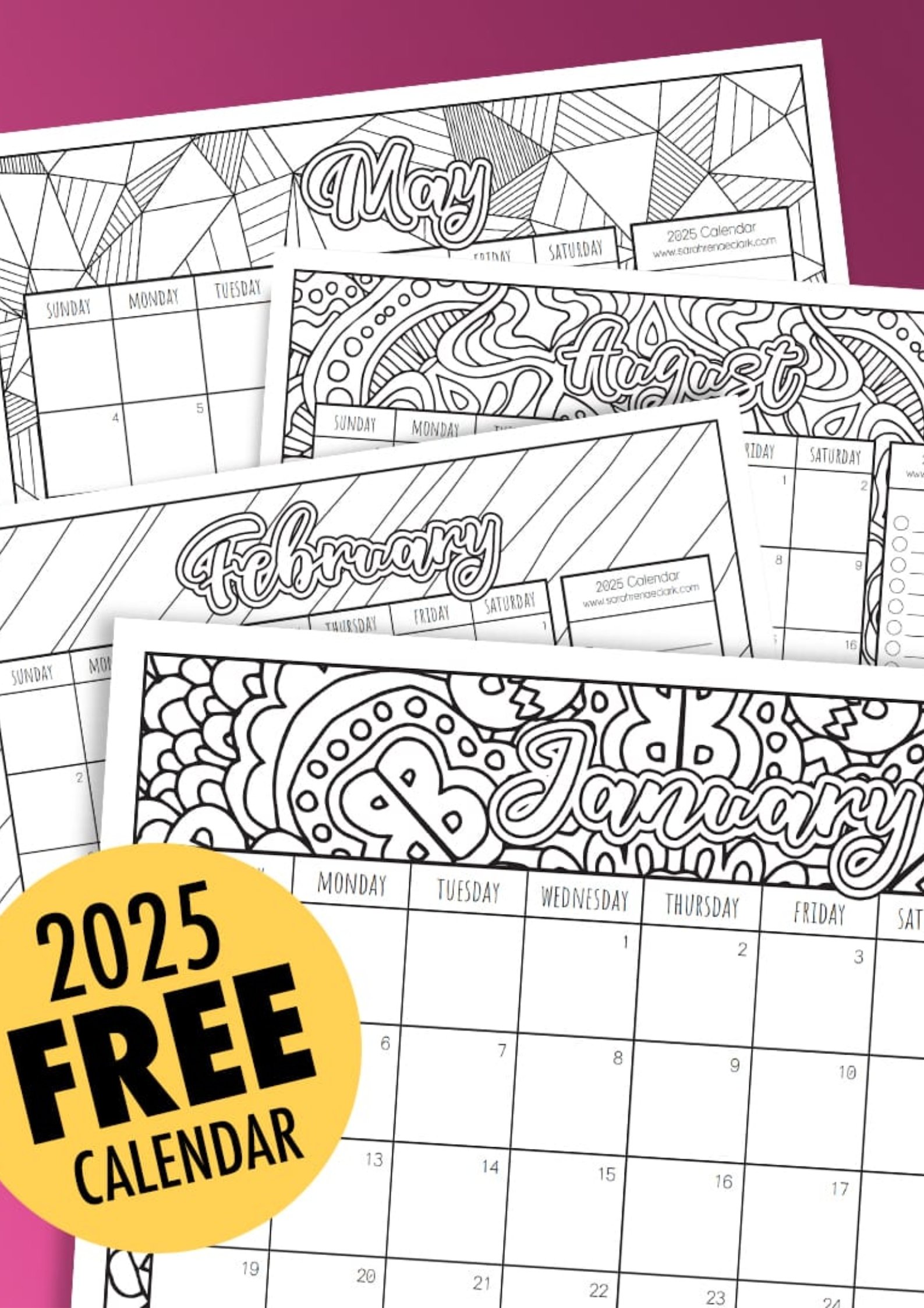 25+ Free Printable Calendars 2025 — Gathering Beauty