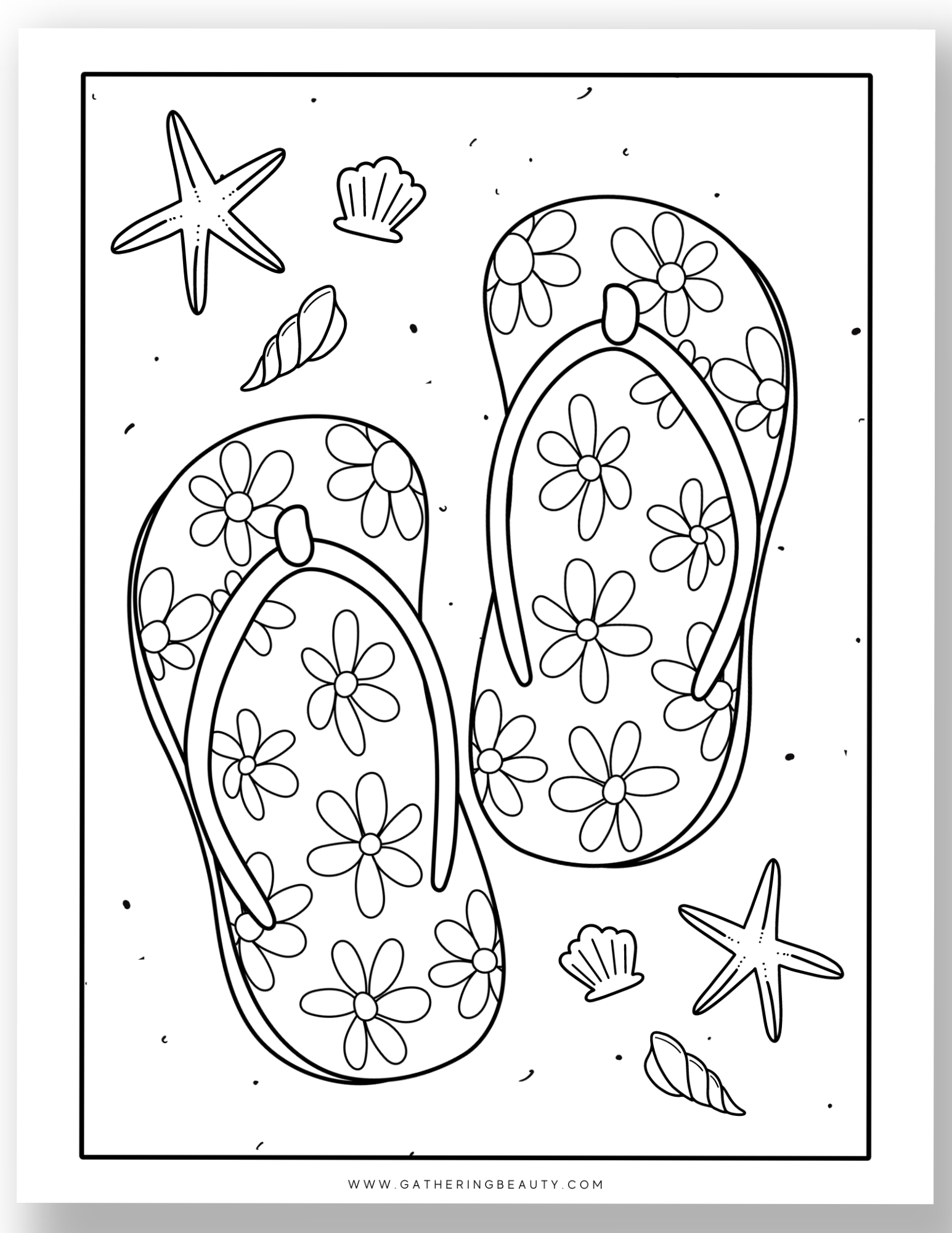 Free Summer Colouring Pages For Adults And Kids — Gathering Beauty
