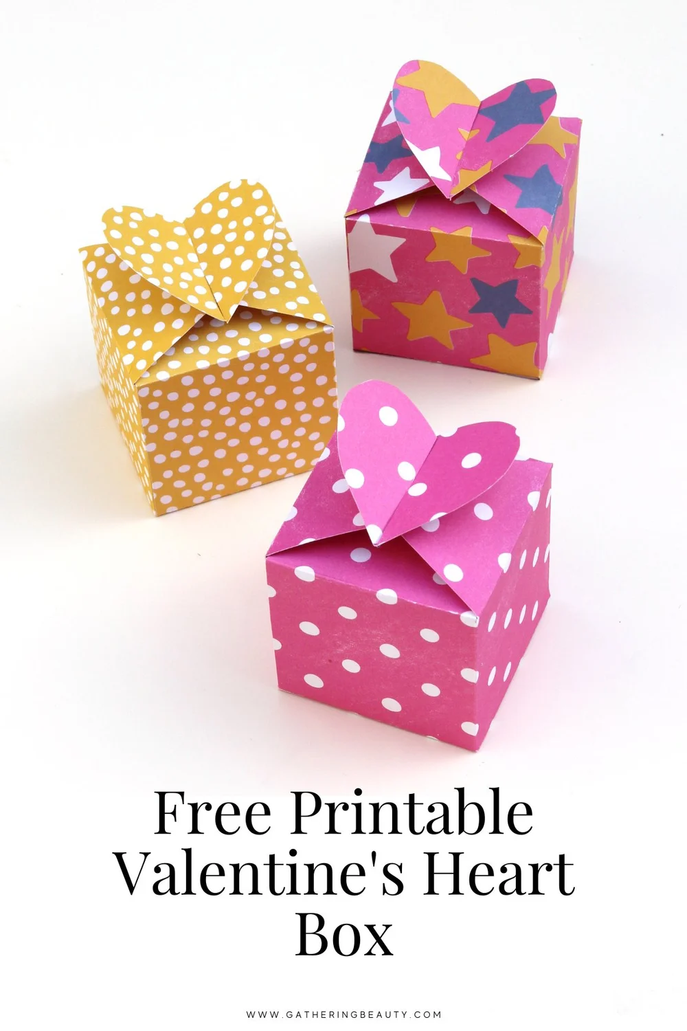 Free Printable Valentine's Heart Box — Gathering Beauty