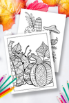 Free Fall Colouring Pages For Adults — Gathering Beauty