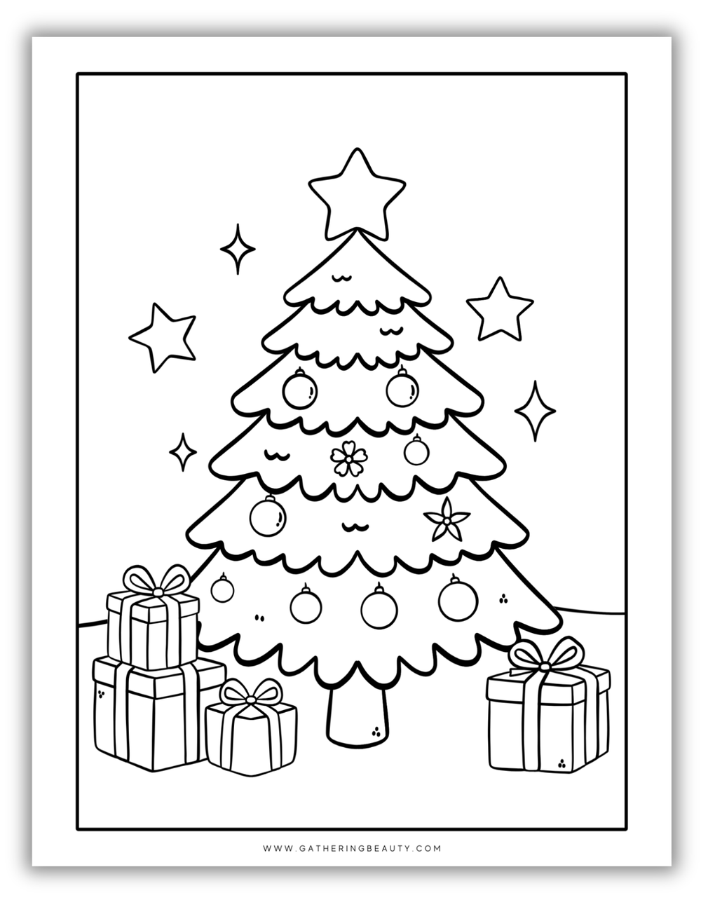 Printable Christmas Colouring Pages For Kids — Gathering Beauty