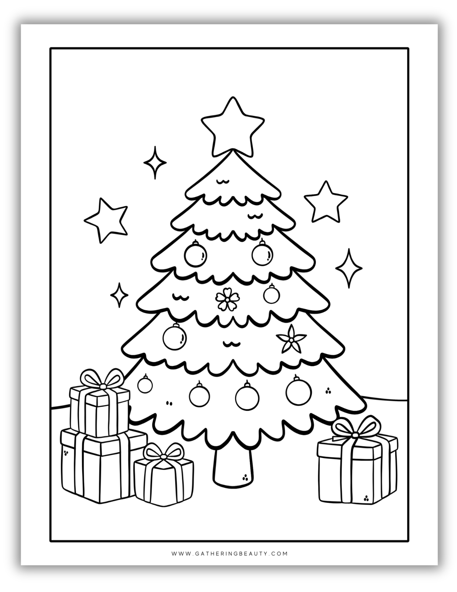 Printable Christmas Colouring Pages For Kids — Gathering Beauty