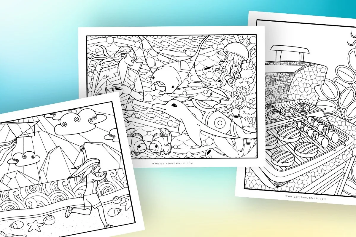 Free Summer Colouring Pages For Adults And Kids — Gathering Beauty