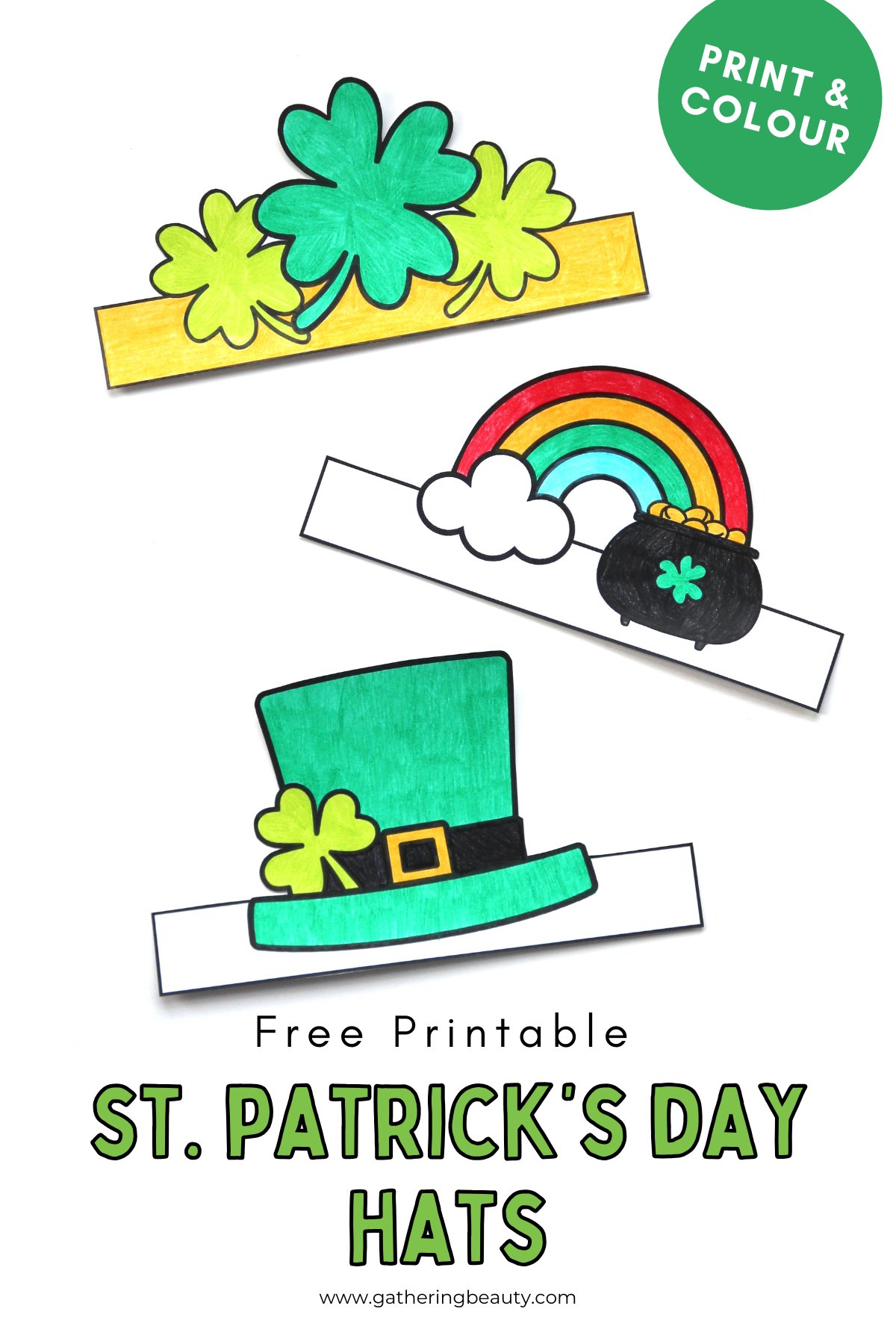 Free Printable St. Patrick's Day Hats — Gathering Beauty