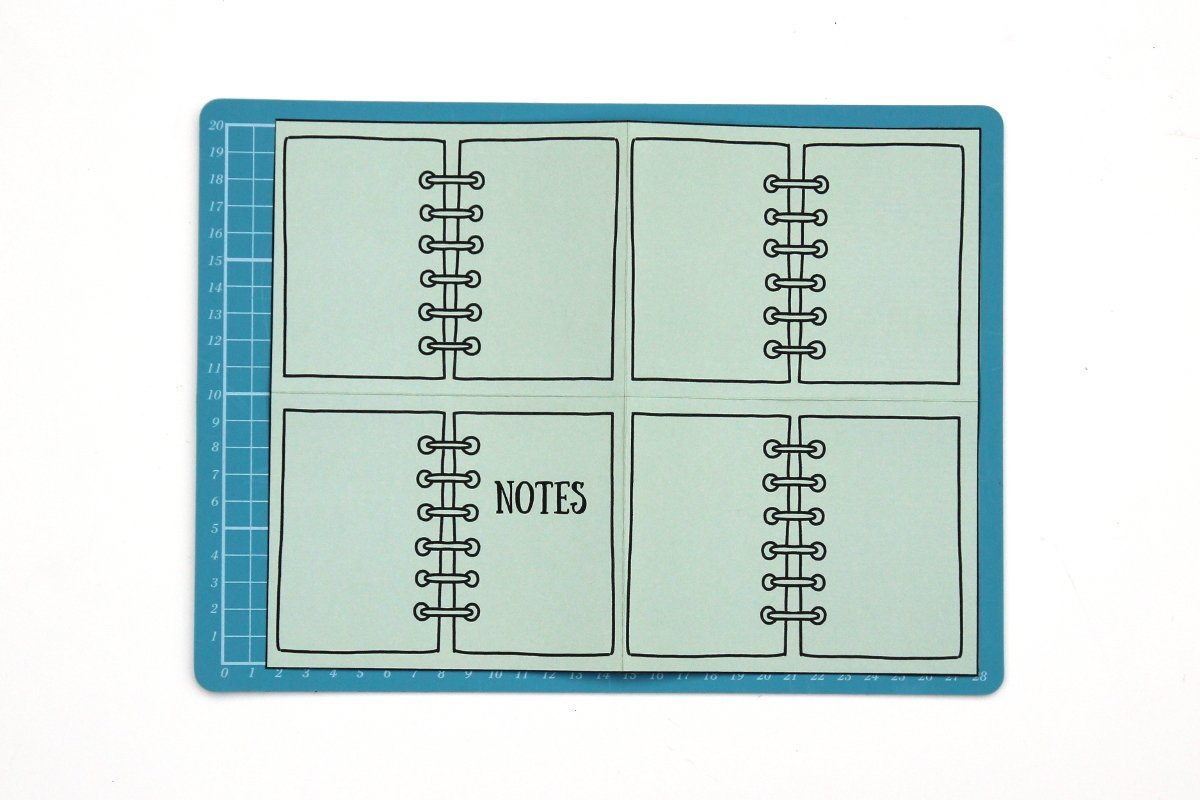 DIY Mini Notebooks Using One Sheet Of Paper - Free Template — Gathering ...