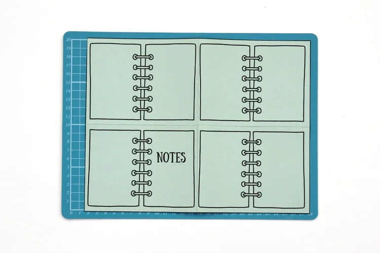 DIY Mini Notebooks Using One Sheet Of Paper - Free Template — Gathering ...