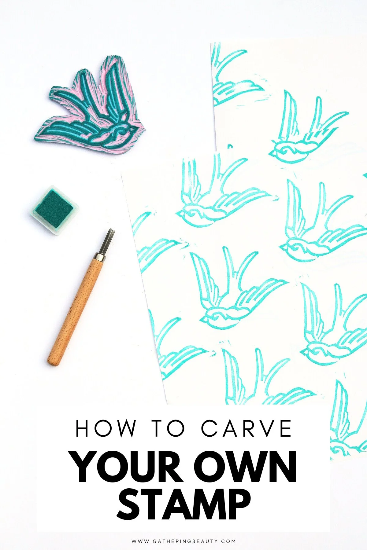 How To Make Your Own Custom Rubber Stamp — Gathering Beauty