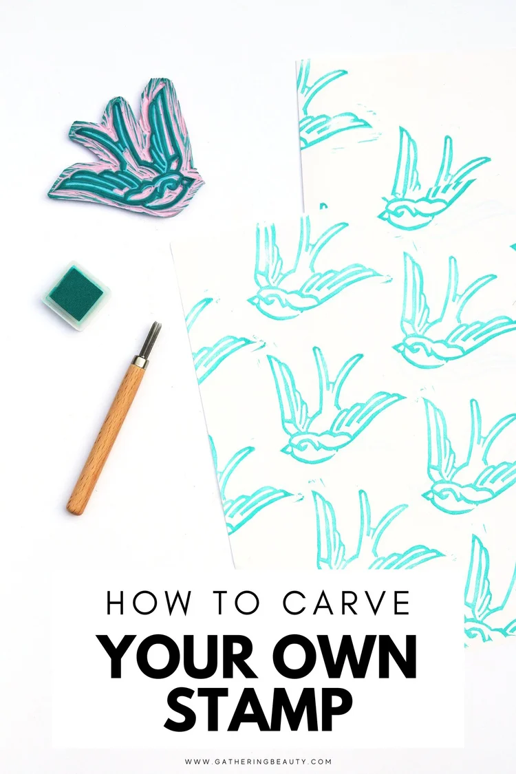 How To Make Your Own Custom Rubber Stamp — Gathering Beauty
