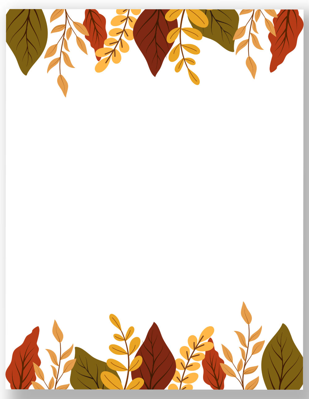 Free Printable Fall Page Borders — Gathering Beauty
