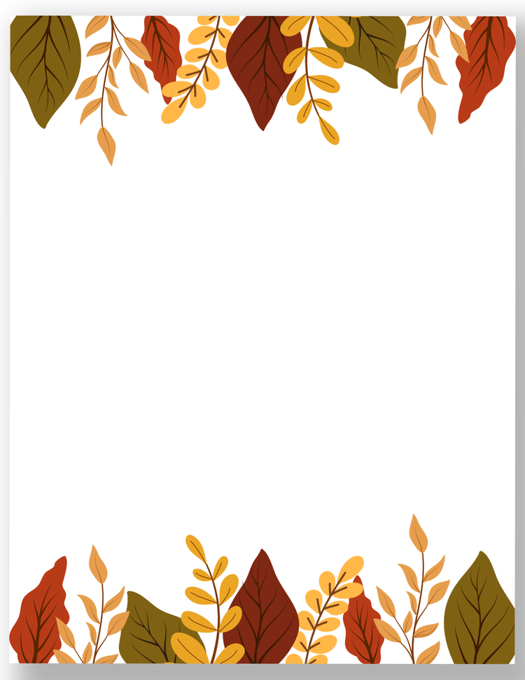 Free Printable Fall Page Borders — Gathering Beauty