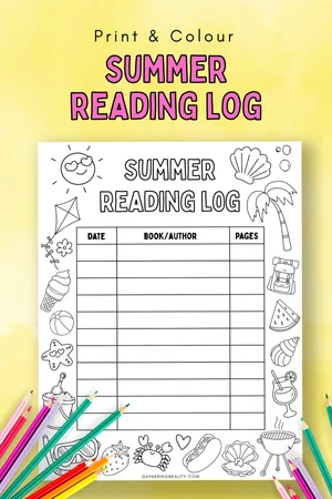 Free Printable Summer Reading Log — Gathering Beauty