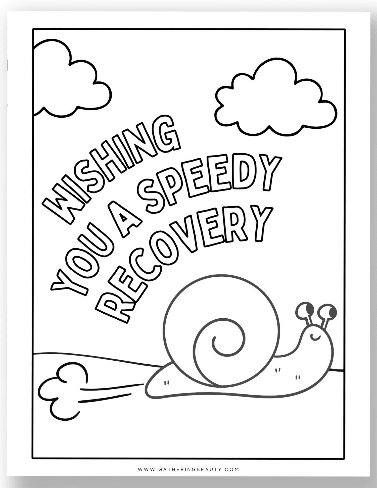 Free Printable Get Well Soon Colouring Pages — Gathering Beauty