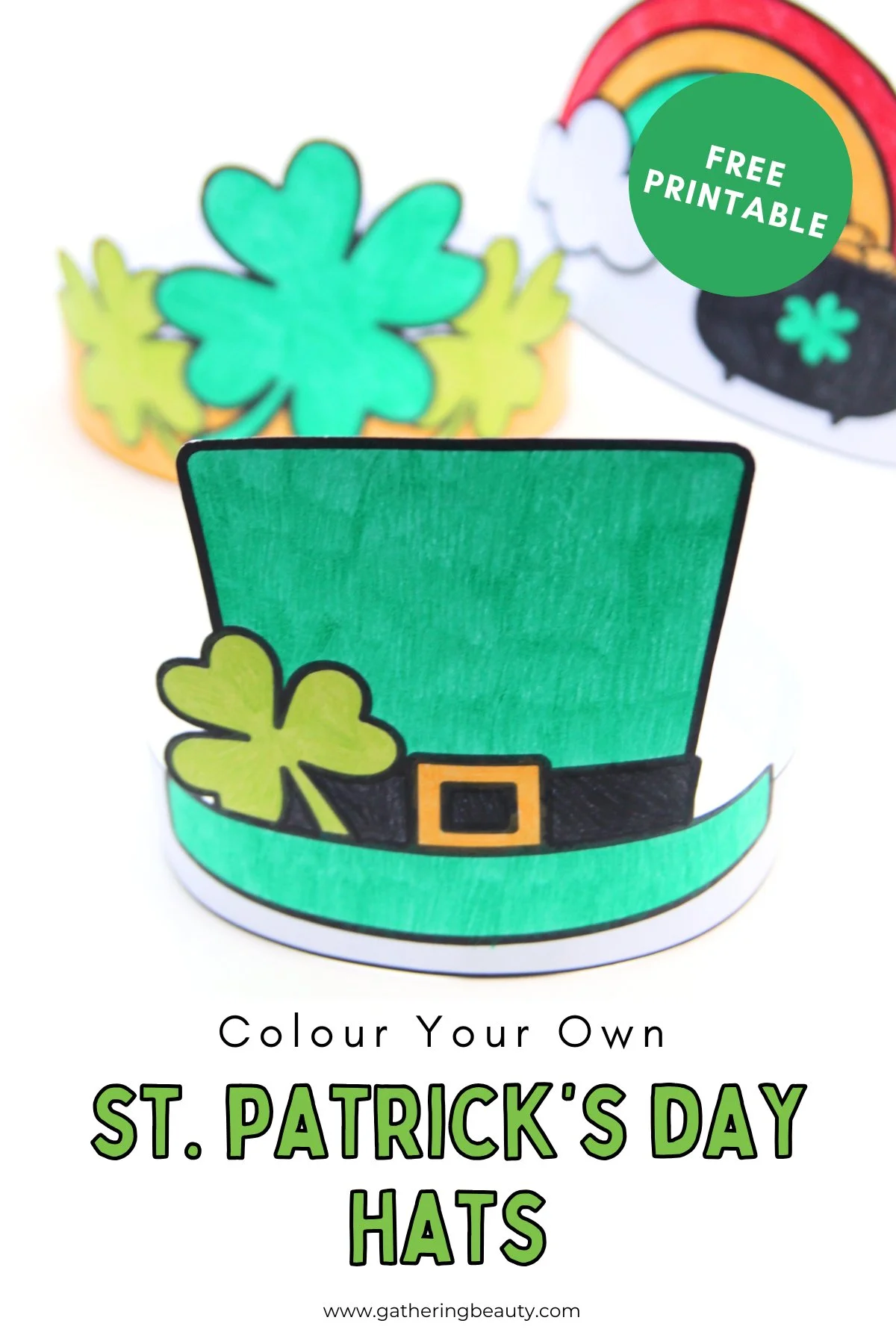 Free Printable St. Patrick's Day Hats — Gathering Beauty