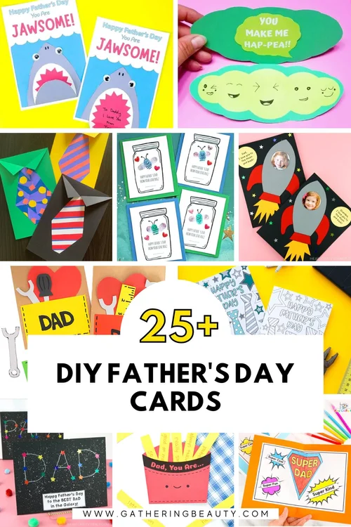 Easy Father's Day Card Ideas To Make — Gathering Beauty