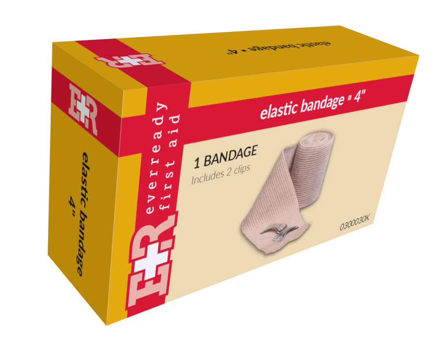 Elastic Bandage, 4", In Kit Unit Box — Ever Ready First Aid