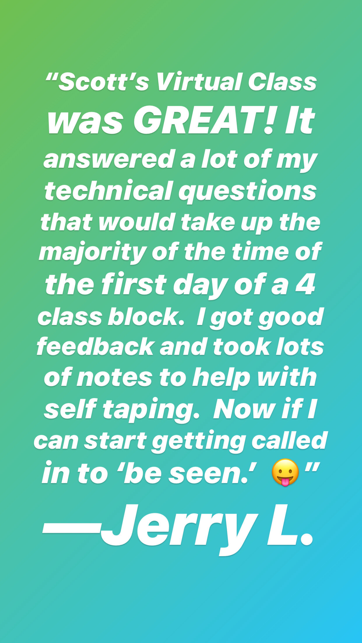 Camera Left / Stage Right