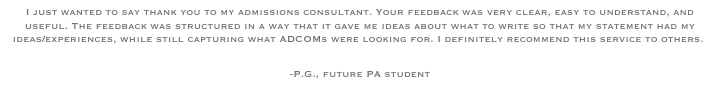 PA Personal Statement Editing & Essay Review Service | My PA Resource
