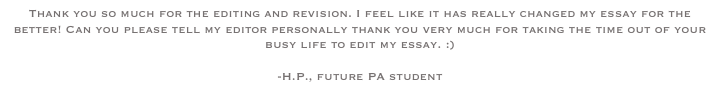 PA Personal Statement Editing & Essay Review Service | My PA Resource