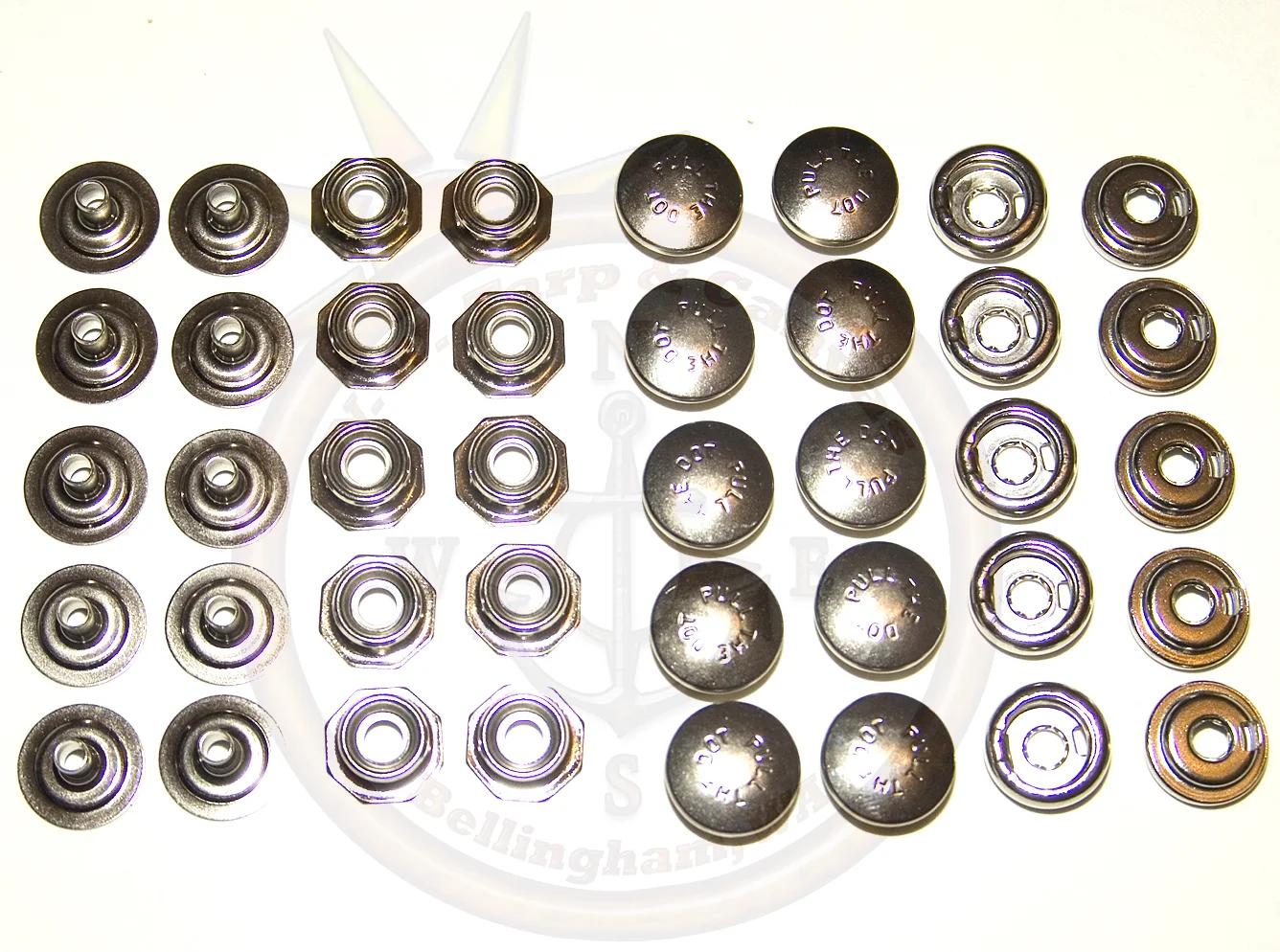 Stainless Steel Snaps Fasnap Brand Dura Dot — Northwest Tarp & Canvas