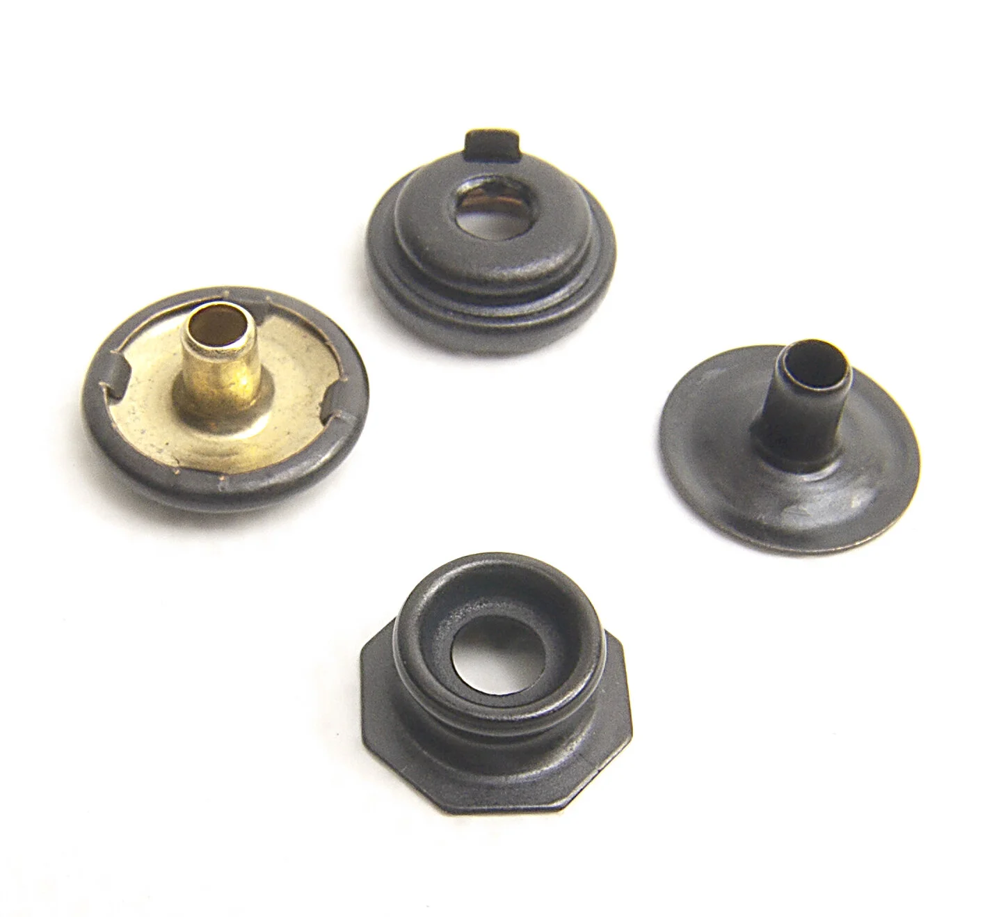 SNAPS - BRASS, NICKEL, BLACK OXIDE, PULL THE DOT — Northwest Tarp & Canvas