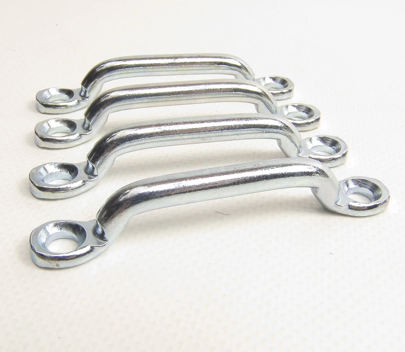 FOOTMAN LOOPS - NICKEL PLATED STEEL 4 PIECE SET — Northwest Tarp & Canvas