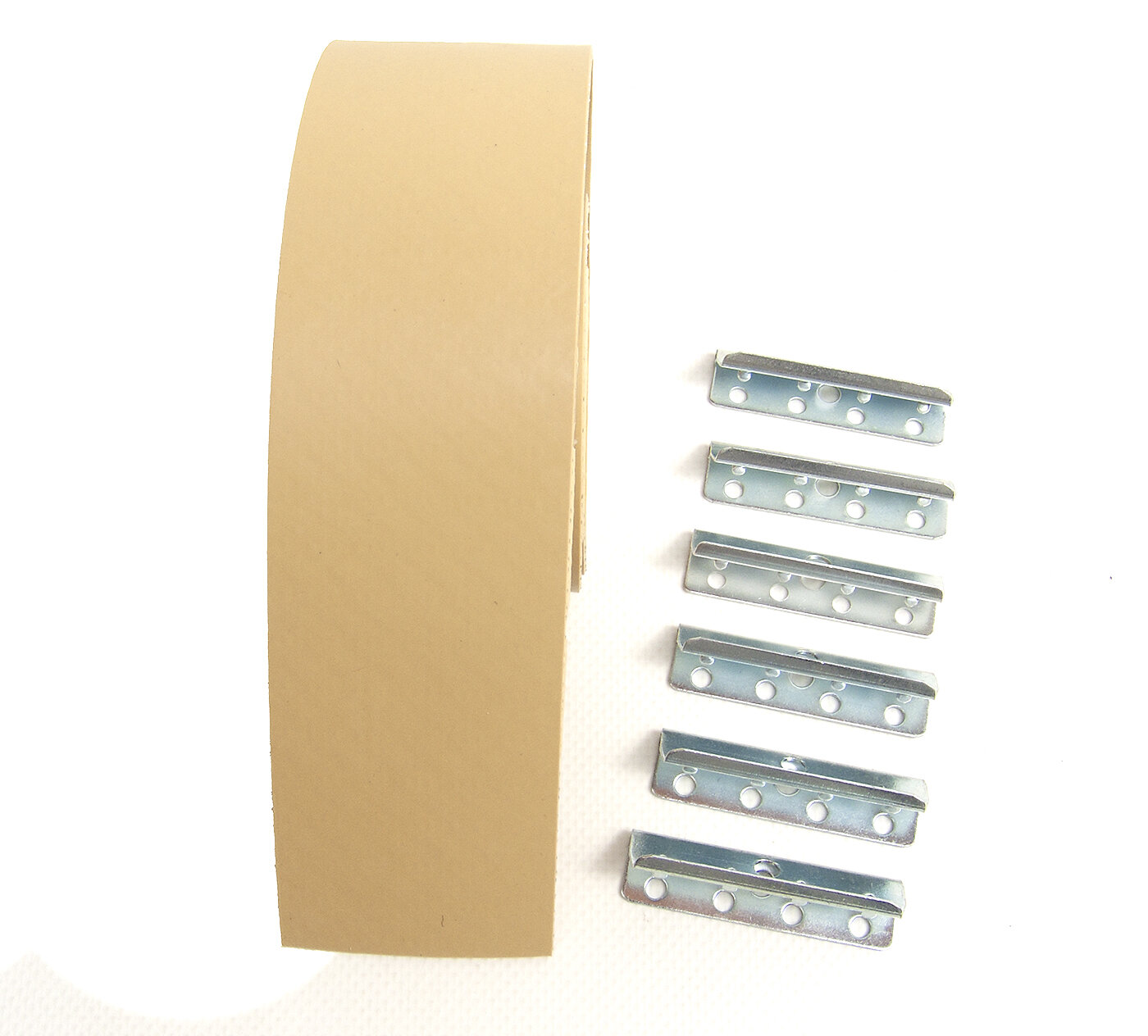 2 Yards Pirelli Webbing 2" Rubberized Webbing w/ 10 Metal End Clips ...