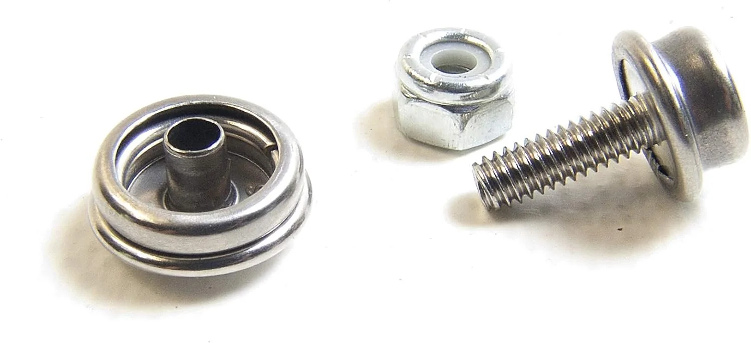 Snap Cap, Socket & 1/2" Machine Screw Stud, Stainless Steel - Select ...