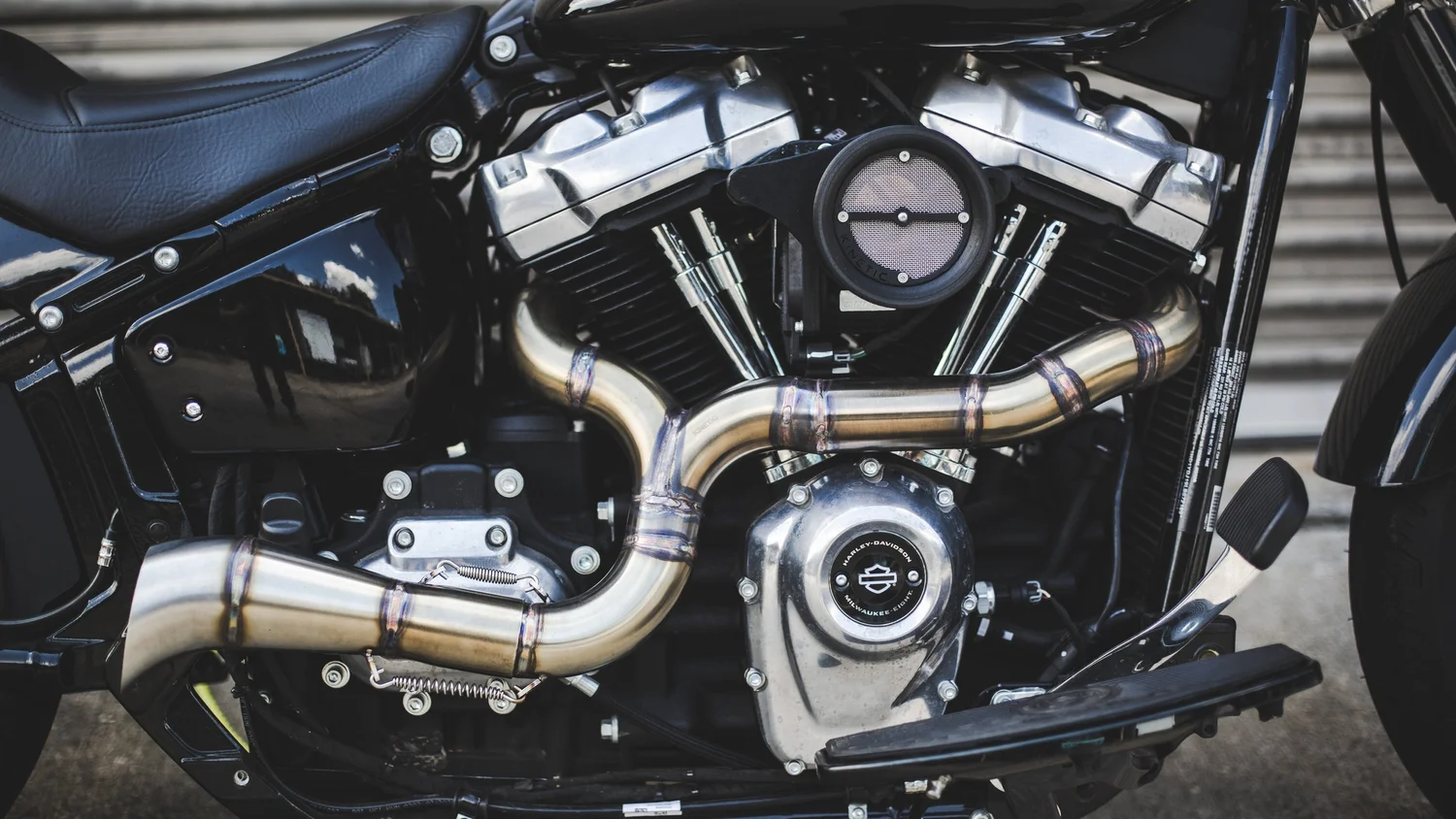 Custom Exhausts for Harley Davidson Softail — Kinetic Motorcycles
