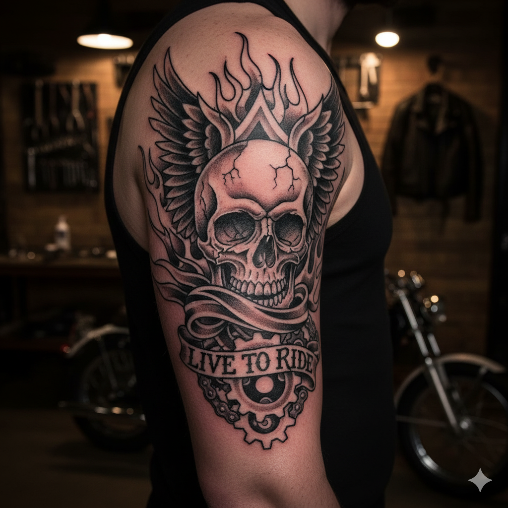 Exploring Motorcycle Tattoos | Symbols, Meanings & Biker Identity ...