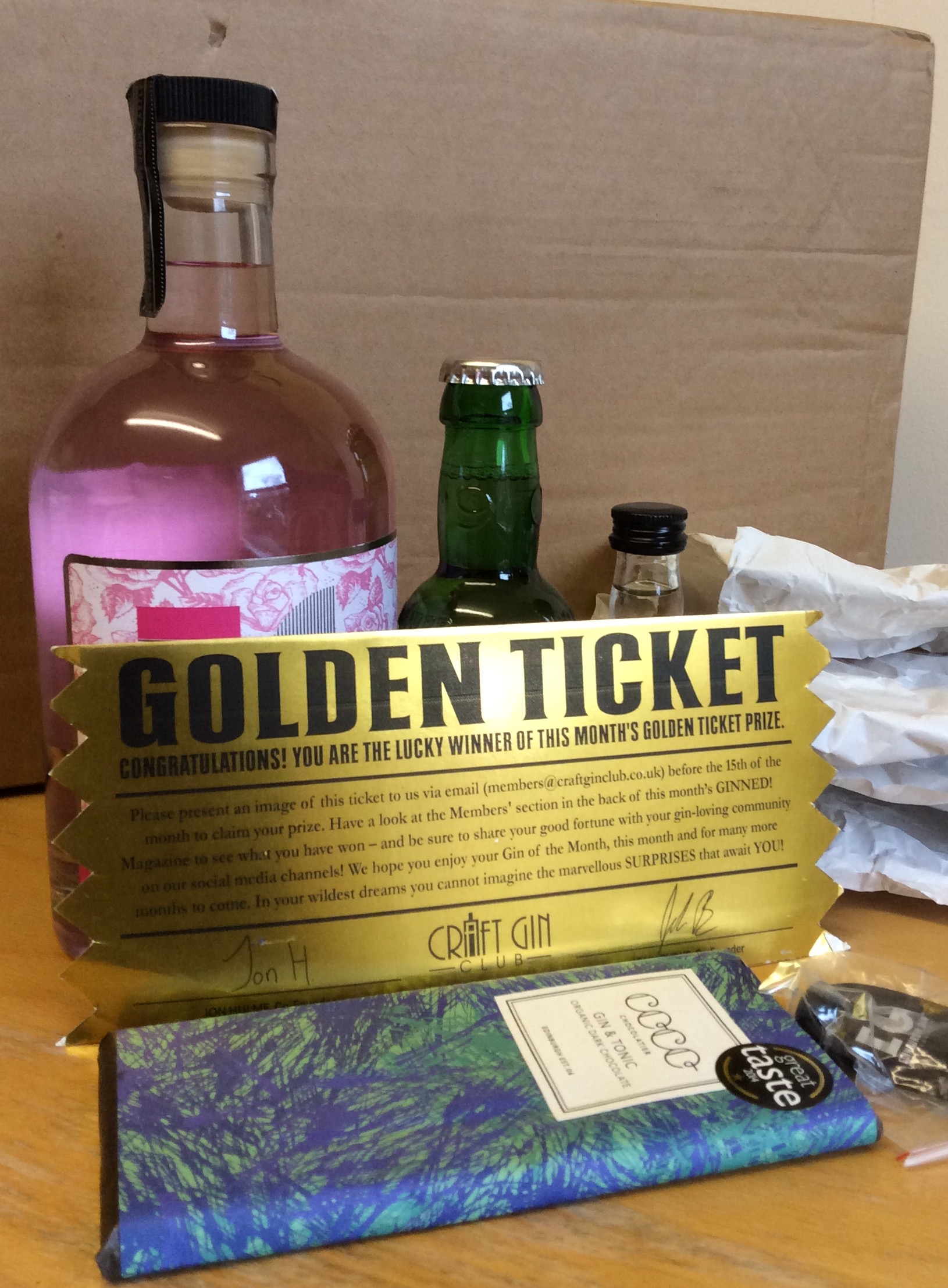 Who's got a Golden Ticket? Craft Gin Club Members! — Craft Gin Club ...