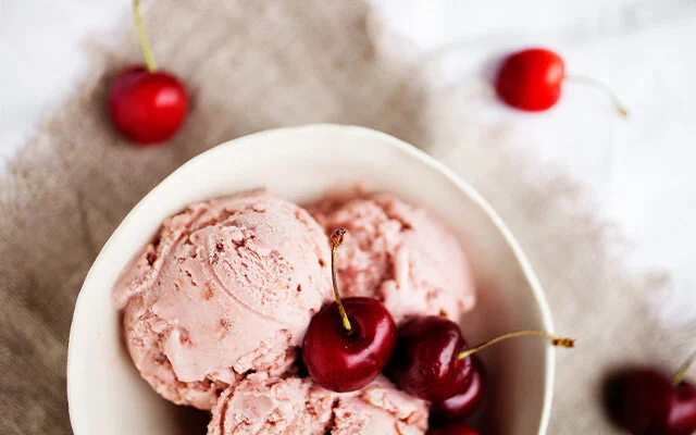 This gin-soaked Caramel & Sea Salt Fudge and Cherry Ripple Ice Cream ...