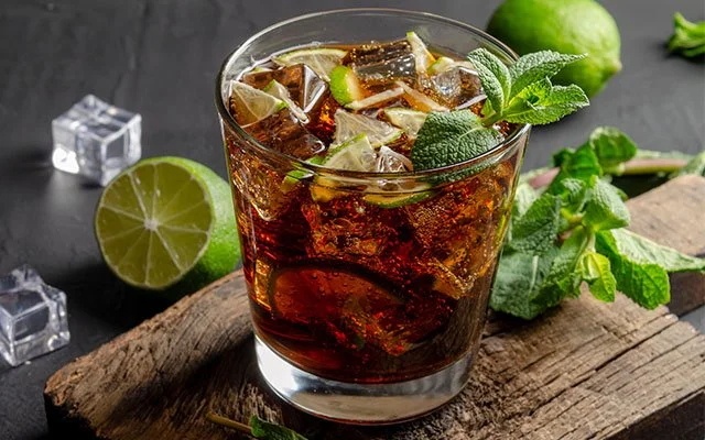 Coke Julep: made with coke, gin and mint liqueur, this creative ...