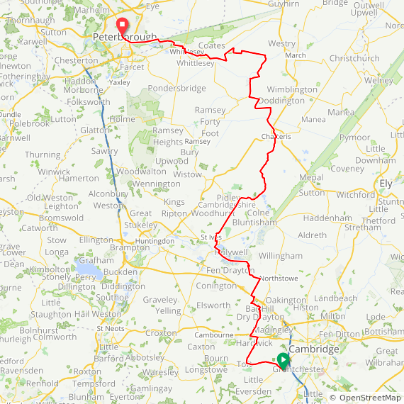 Cycling The Prime Meridian Part 2 - Waltham Abbey to Peterborough ...
