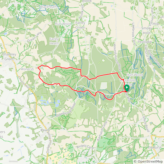 Walking The Greensand Way Part 8 - Winterfold Wood and Reynards Hill ...