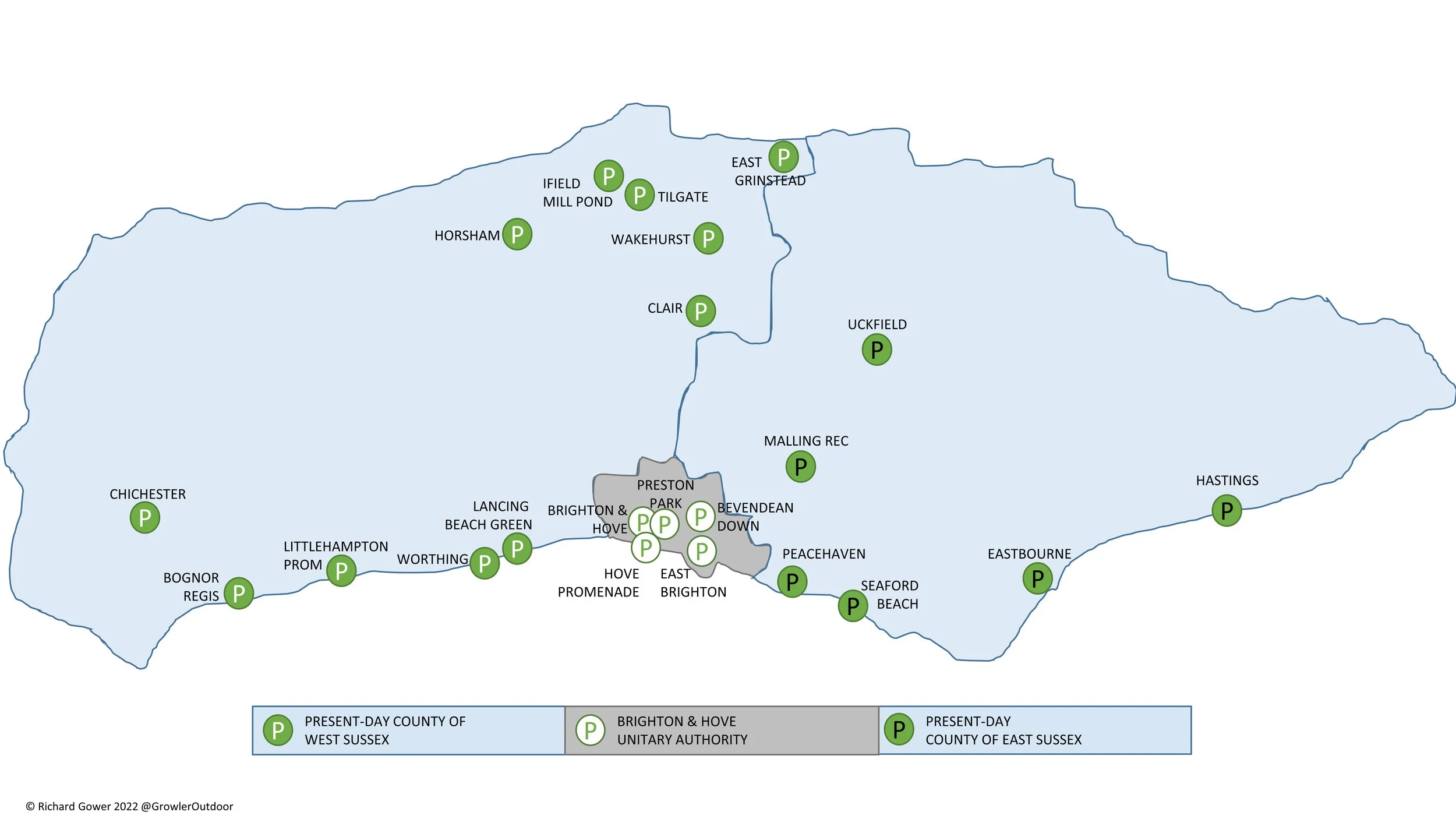 Completing all Sussex parkruns — Richard Gower